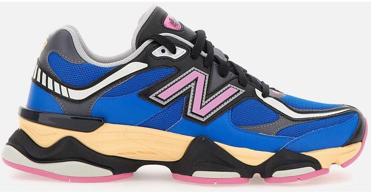 New Balance Multicolor Leather Mesh Sneakers in Blue | Lyst