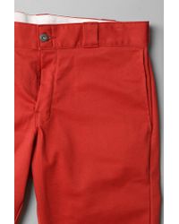 Dickies Skinny Straight Work Pant in Red for Men - Lyst