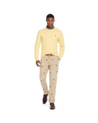 Polo Ralph Lauren Straight-fit Embroidered Chino in Natural for Men - Lyst