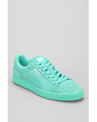 PUMA Classic Mono Suede Sneaker in Mint (Green) for Men - Lyst