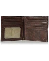 Dockers Leather Extra Capacity Hipster Bifold Wallet in Brown for Men ...