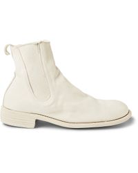 Guidi Leather Chelsea Boots in White for Men - Lyst