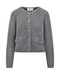 Ba&sh Ba&Sh Ba&Sh Wool Cardigan in Grey | Lyst UK