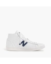 New Balance 891 Leather High-top Sneakers in White for Men - Lyst