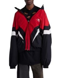 Balenciaga 3b Sports Icon Tracksuit Jacket in Black for Men Balenciaga 3b Sports Icon Tracksuit Jacket in Black for Men