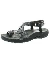 Skechers Reggae Loopy Toe Ring Sport Fisherman Sandals in Black Lyst
