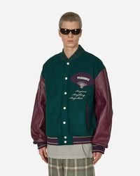 Pleasures Smoke Knitted Varsity Jacket in Black for Men | Lyst Pleasures Smoke Knitted Varsity Jacket in Black for Men | Lyst