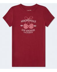 Aéropostale Cherry Bow Graphic Tee in White | Lyst