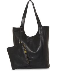 Lucky Brand Dove Leather Tote Handbag in Brown | Lyst