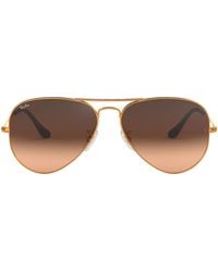 Ray-Ban Rb3025 Aviator Gradient 003/3f Sunglasses in Black | Lyst UK