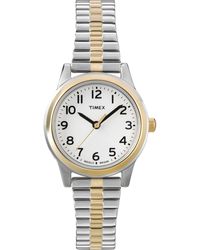 Timex T2m826 Essex Avenue Silver-tone Stainless Steel Expansion Band ...