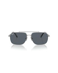 Ray-Ban Rb8096 Michael Titanium Rectangular Sunglasses in Black | Lyst