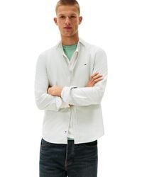 Tommy Hilfiger Tjm Slim Oxford Shirt Ext Dm0dm20668 L/s in White for ...