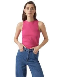 Vero Moda Aware Vmfiona 3/4 Boatneck Top Vma Noos in White | Lyst UK