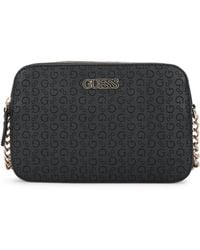 Guess Factory Kiran Logo Convertible Crossbody in White | Lyst UK