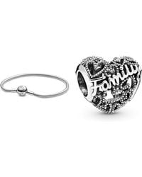 PANDORA Armband in Weiß | Lyst DE