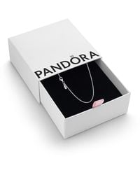 PANDORA Moments Necklace in White | Lyst UK
