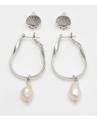 Kahiko Earrings Set Of 2 Pairs in Silver (Metallic) - Lyst