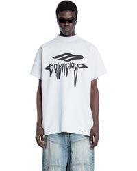 Balenciaga Top League T-shirt in White for Men | Lyst Balenciaga Top League T-shirt in White for Men | Lyst