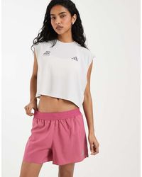 adidas Originals Adidas Running Essentials Shorts in Brown | Lyst UK