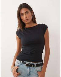 Abercrombie & Fitch Reversible Scoop Neck Top With Removable Bra in ...