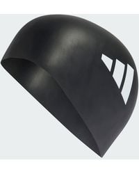 adidas Originals Adidas Adults 3-Stripes Swim Cap in White | Lyst UK