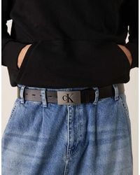 Calvin Klein Braided Logo Tip Belt in Black for Men | Lyst UK
