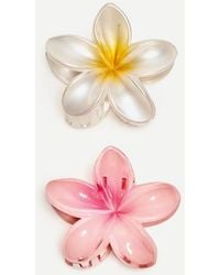 Bershka Flower Clip Pack in Metallic | Lyst UK