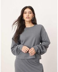 ARRANGE Textured Jersey Boxy Top Co-Ord With Pleat Sleeve Detail in ...