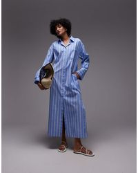 ARKET Cap-Sleeve Maxi Dress in Red | Lyst UK