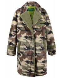 Green Fur coats for Women | Lyst