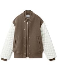 Axel Arigato Titan Varsity Jacket in Brown for Men | Lyst