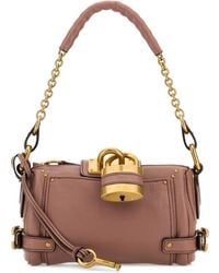 Chloé Antiqued Leather Small Paddington Shoulder Bag Nougat Borse A ...
