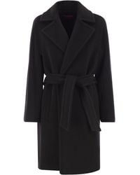 Max Mara Dressing Gown Coat in Natural | Lyst UK
