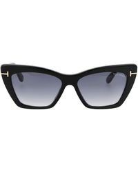 Tom Ford Cat-Eye Sunglasses in Natural | Lyst UK