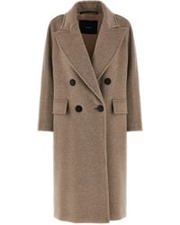 Max Mara Angus Coat in Black | Lyst UK
