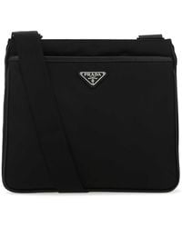 Prada Renylon Crossbody Bag in Black | Lyst