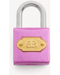 Balenciaga Charm/Keychain Bb Padlock in Metallic | Lyst UK