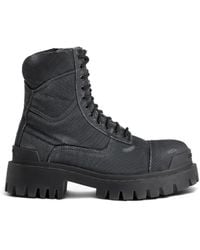 Balenciaga Bal Combat Strike Hiker Rugged Boots in Brown for Men | Lyst UK