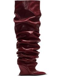 Balmain 95Mm Thigh-High Boots in Black | Lyst UK