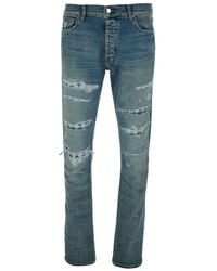 Amiri Star-Patch Jeans in Green for Men | Lyst UK