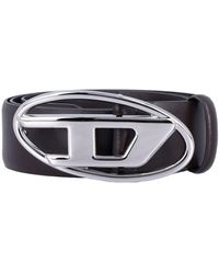 DIESEL B-Ripped Leather Belts in Red for Men | Lyst UK