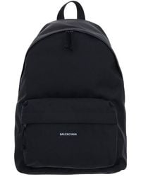 Balenciaga Wheel Logo Nylon Backpack in Black for Men | Lyst Balenciaga Wheel Logo Nylon Backpack in Black for Men | Lyst