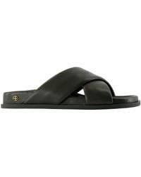 Anine Bing Emi Crossover-Strap Sandals in Black | Lyst UK