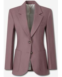 Victoria Beckham Blazers in Brown | Lyst UK