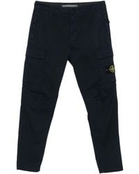 Stone Island Trousers in Black for Men | Lyst UK