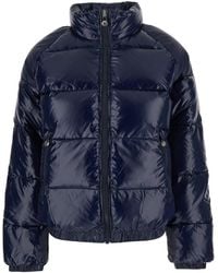 Pyrenex Logo Patch Coat in Green | Lyst UK