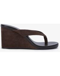 Bardot Tony Bianco Naxos Choc Vintage Boot in Brown | Lyst