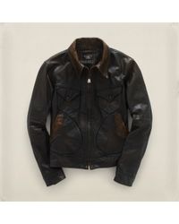 Men's RRL Leather jackets On Sale - Lyst