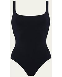 Eres Arnaque Square-Neck One-Piece Swimsuit in Black | Lyst
